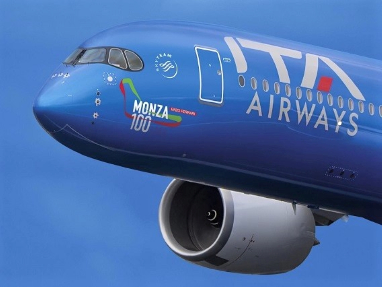 Enzo Ferrari, el primer Airbus A350 de Ita Airways